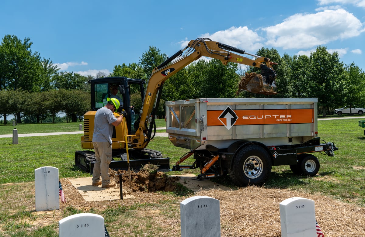 3 Pieces of Small Dirt Moving Equipment for Gravediggers | Equipter